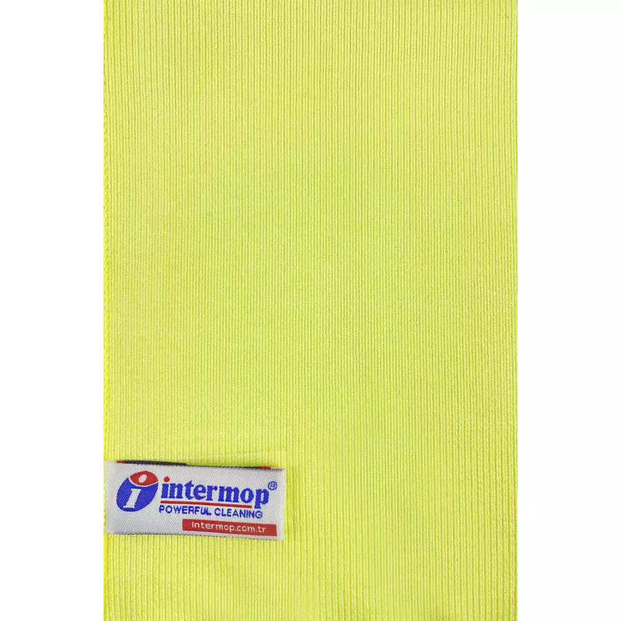 Intermop Cam Bezi Sarı 40x40cm (250 Adet) - Mikrofiber